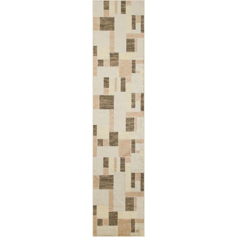 Nourison Astra Machine Washable Contemporary Color Block Indoor Rug ...