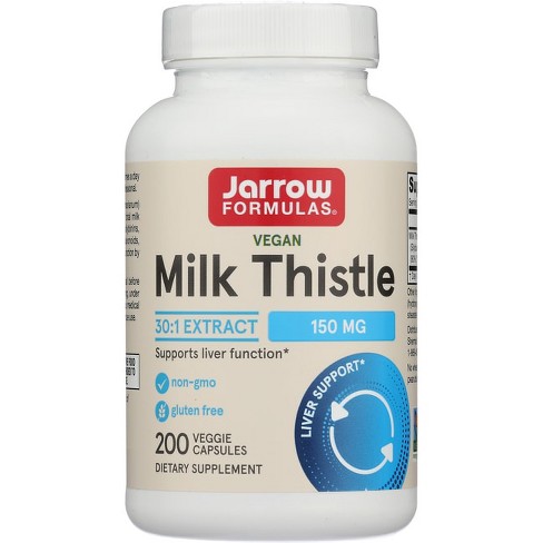 Jarrow Formulas, Inc. Vegan Milk Thistle 30:1 Extract 150 Mg 200 Veg ...