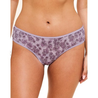 Adore Me Women's Onita Cheeky Panty 3x / Scribble Rose C01 Purple. : Target