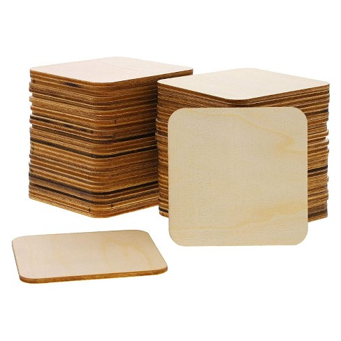 Bright Creations 60 Pack Unfinished Wood Squares For Diy Crafts Classroom Projects 3 In Target