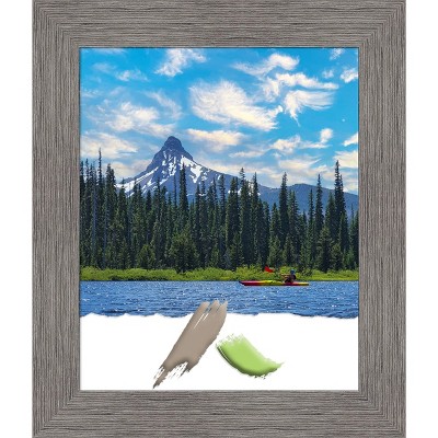 Amanti Art Pinstripe Plank Grey Picture Frame Opening Size 18x22 In ...