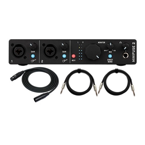 Arturia Minifuse 2 Usb-c Audio Interface Bundle, Knox Gear Xlr And Trs ...
