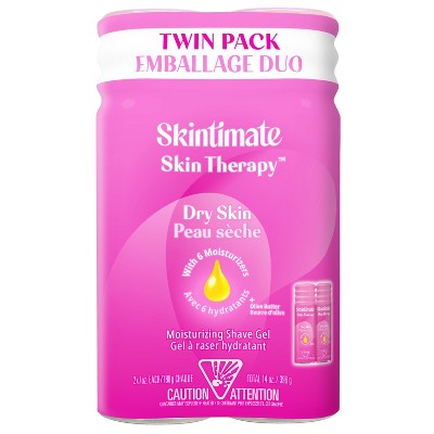 Skintimate Skin Therapy Dry Skin Women's Shave Gel - 7oz/2pk : Target