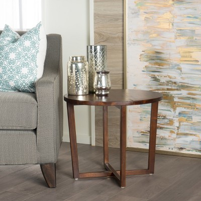 Tansy Small Accent Table - Wood - Rich Mahogany - Christopher Knight ...