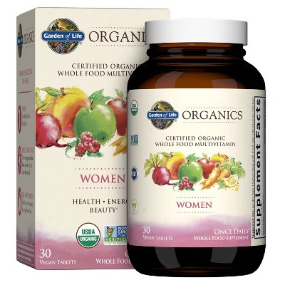 Garden Of Life Organic Women's Daily Vegan Multivitamin Tablets - 30ct ...