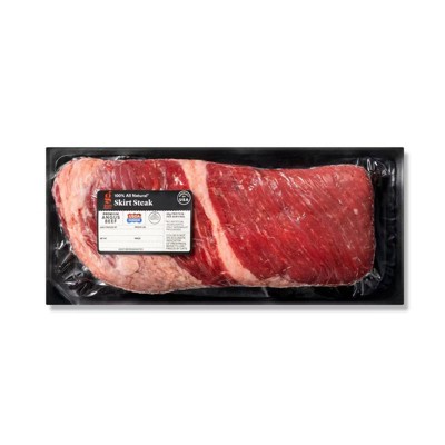 Usda Choice Angus Beef Skirt Steak - 1.13-2.06 Lbs - Price Per Lb ...