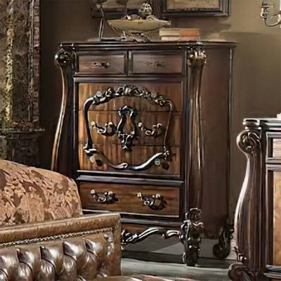 47" Versailles Bedroom Sets Bone White - Acme Furniture : Target