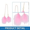 Unique Bargains Metal Chemical Fiber Love Double Feathers Car Rear View ...