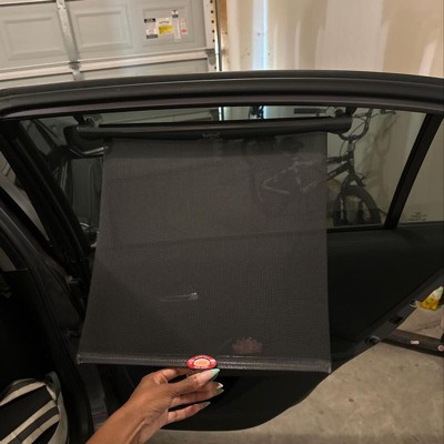 Munchkin Sun Safety Car Window Rollershade With Heat Alert - Black ...