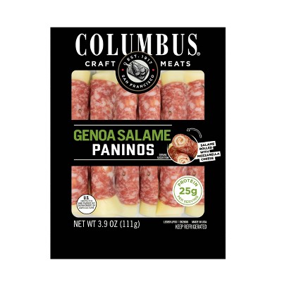 Columbus Gluten Free Genoa Salame Panino - 3.9oz : Target