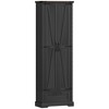HOMCOM 71" Kitchen Freestanding Pantry Cabinet with Barn Doors, Drawer ...