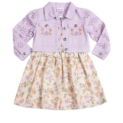 Little Lass Girl's 2-Piece Dress & Jacket Set : Target