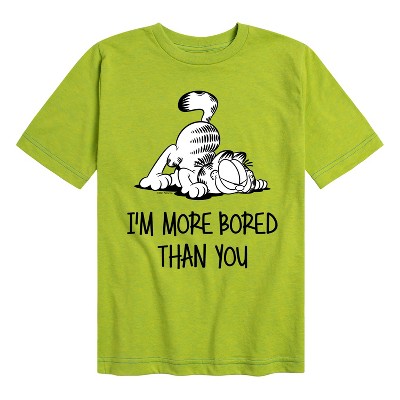 Boys' Garfield More Bored Than You Short Sleeve Graphic T-shirt - Key ...