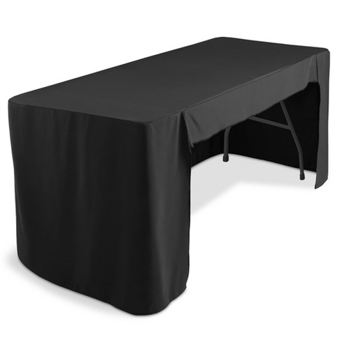 Lann's Linens 6' Trade Show Table Cover, Open Back Fitted Tablecloth ...