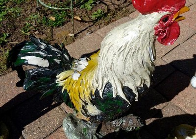 Design Toscano Henrietta The Hen And Cock-a-doodle-do Rooster Statues ...