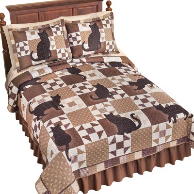 Collections Etc Cat Silhouette Patch Quilt : Target