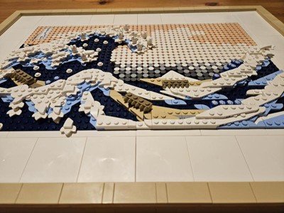 Lego Art Hokusai – The Great Wave Wall Art Adults Set 31208 : Target