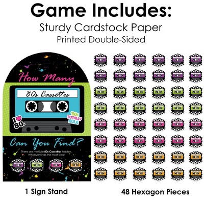 Big Dot Of Happiness 80’s Retro - Totally 1980s Party Scavenger Hunt ...