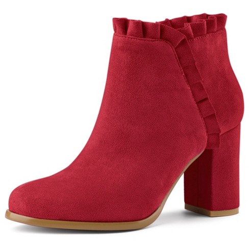 Blissful Step Women's Back To College Party Ruffle Pointed Toe Block ...