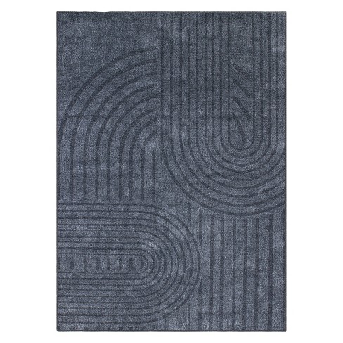 World Rug Gallery Contemporary Lines Machine Washable Area Rug : Target