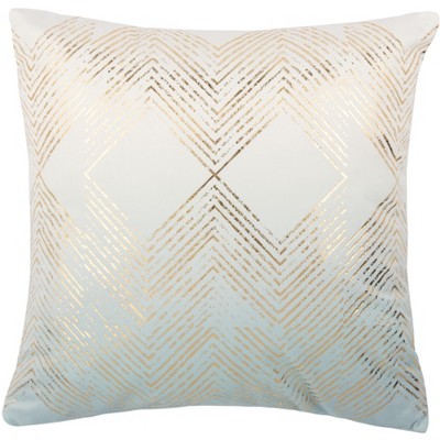 Sarla Pillow - Seafoam/gold - 18" X 18" - Safavieh : Target