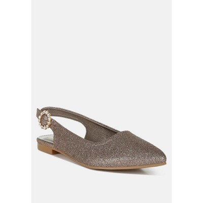 Giora Glitter Slingback Flat Sandals : Target