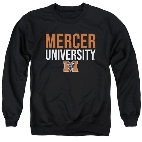 Mercer University Official Stacked Adult Crewneck Sweatshirt, Black ...