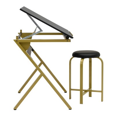 Save 41% • 2pc Stellar Drawing Table with 36" Adjustable Top with Stool ...