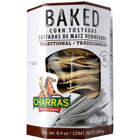 Charras Baked Tostadas Natural - Case Of 8 - 8.4 Oz : Target