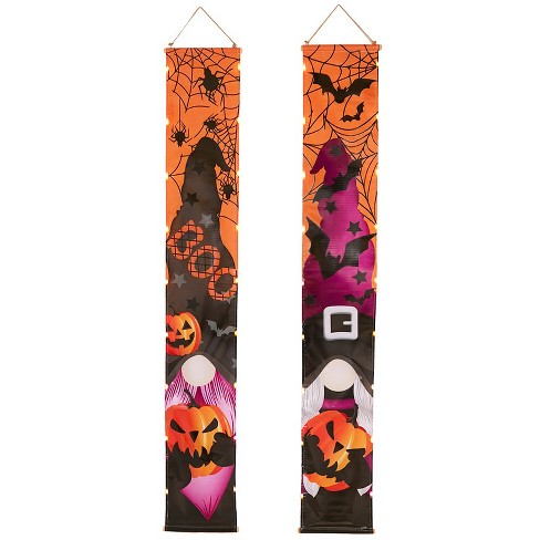 The Lakeside Collection Lighted Porch Banners - Halloween : Target