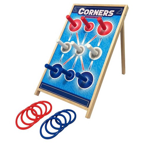 Corners Championship: Ring Toss Reinvented Wooden Peg Party Game, Ages ...