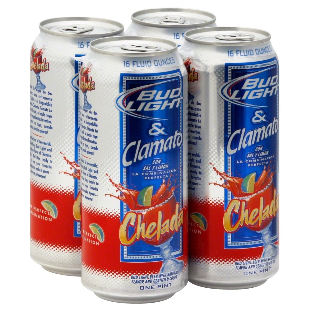 UPC 018200008665 - Bud Light & Clamato Beer - 4pk / 16oz Cans ...