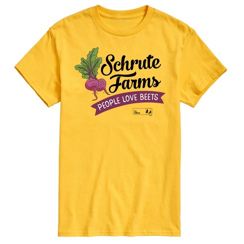 Men's The Office Schrute Farms People Love Beets Short Sleeve Graphic T ...