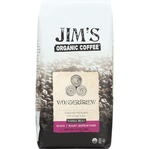 Jim's Organic Coffee Wonderbrew Coffee - Whole Bean : Target
