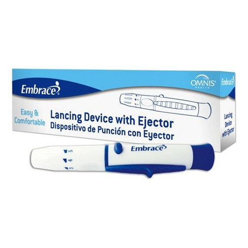 Embrace Safety Lancing Device Needle Multiple Depth Settings 1 Box(s ...