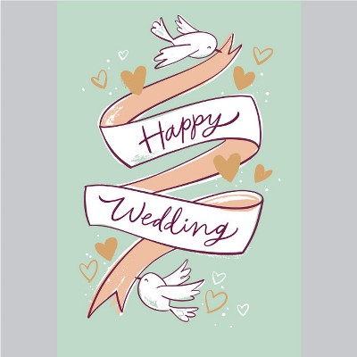 Wedding Card Banner With Doves : Target