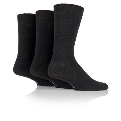 Men's Solid Black Crew Sock | Size Men's 7-12 - Black : Target