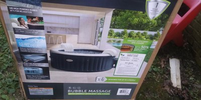 Intex 28429EP PureSpa Plus Portable Inflatable Hot Tub Bubble Jet Spa ...