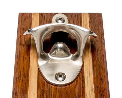 Bruntmor Magnetic Zinc Alloy Wall Mounted Cap Opener & Cap Catcher ...