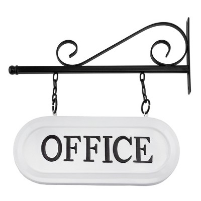 Auldhome Design Wall-mounted Metal Office Sign; Farmhouse Enamelware 2 ...