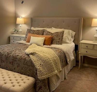 Glenwillow Home Huppe Button Tufted Mcm Wingback Upholstered Headboard ...