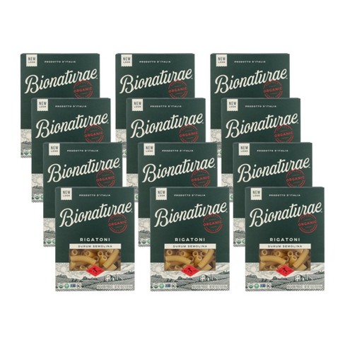 Bionaturae Organic Durum Semolina Rigatoni Pasta - Case Of 12/16 Oz ...