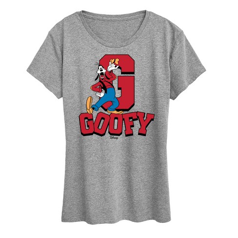 Women's - Disney - Goofy College Short Sleeve Graphic T-shirt : Target