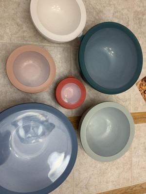 12pc (set Of 6) Plastic Mixing Bowl Set With Lids - Figmint™ : Target