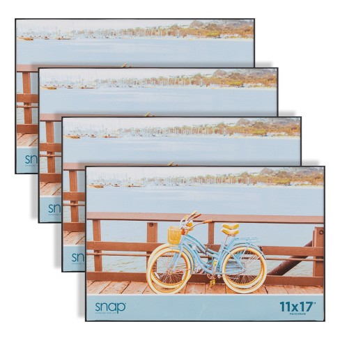 Snap (set Of 4) 11"x17" Front Load Frames Black : Target