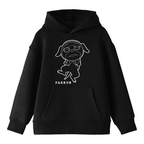 Naruto Classic Pakkun Adult Black Hooded Sweatshirt : Target