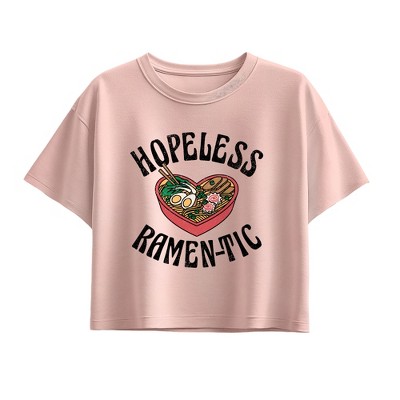 Girls' - Instant Message - Hopeless Ramen-tic Short Sleeve Boxy Graphic ...
