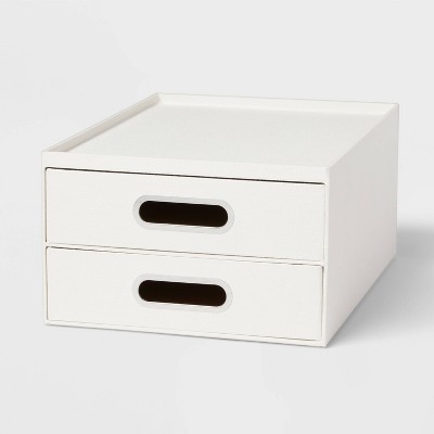 White Monitor Stand With Drawer - Brightroom™ : Target