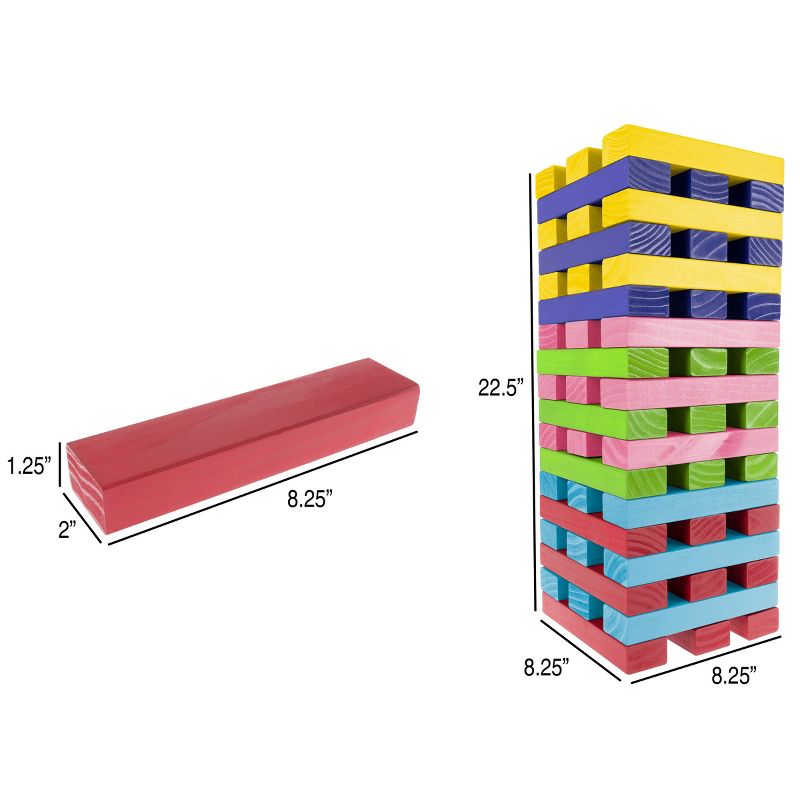 Toy Time Nontraditional Giant Wooden Blocks Tower Stacking Game With ... Toy Time Nontraditional Giant Wooden Blocks Tower Stacking Game With ...
