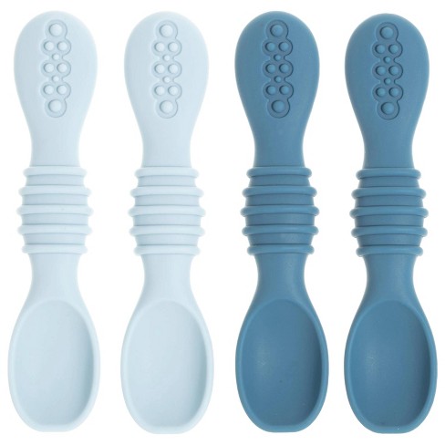 Silicone Baby Spoons For Baby Led Weaning 4-pack, First Stage Baby ...